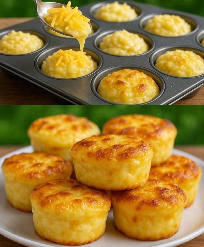 Cheesy Mashed Potato Muffins with eggs – All Recipes