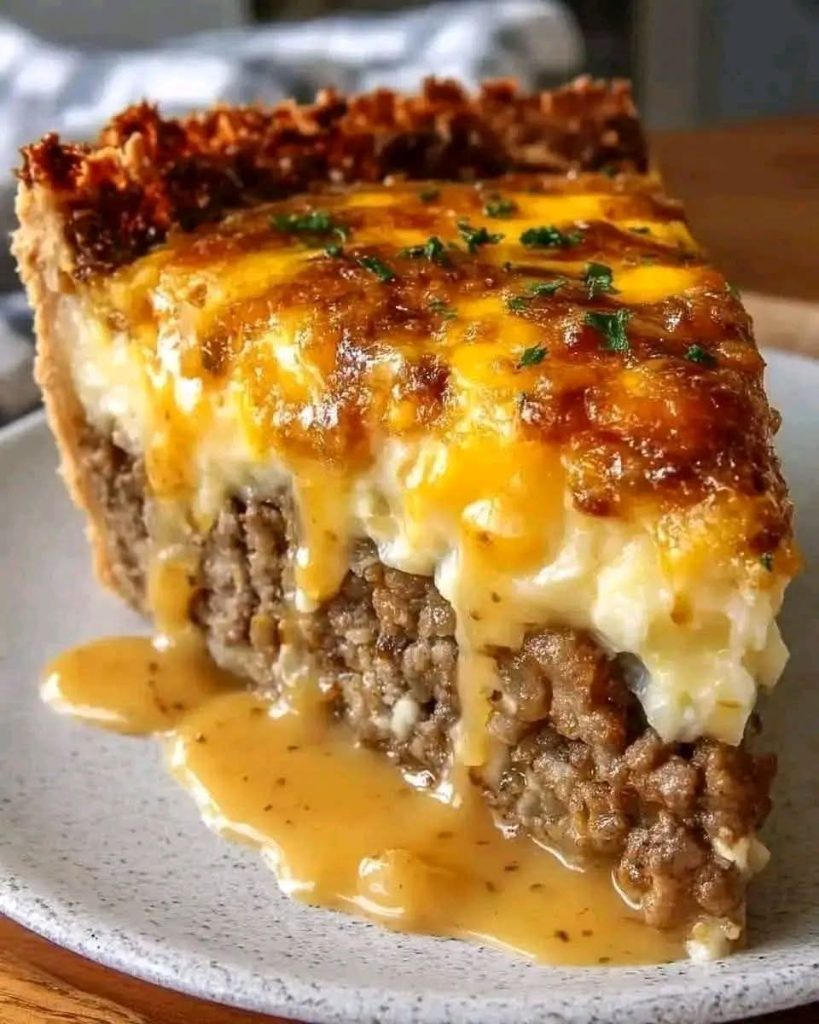 Cheesy Ground Beef Pie – All Recipes