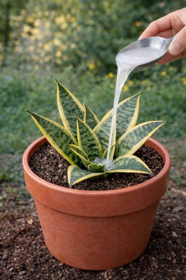 The White Liquid People Are Using on Snake Plants (And Why It Works ...