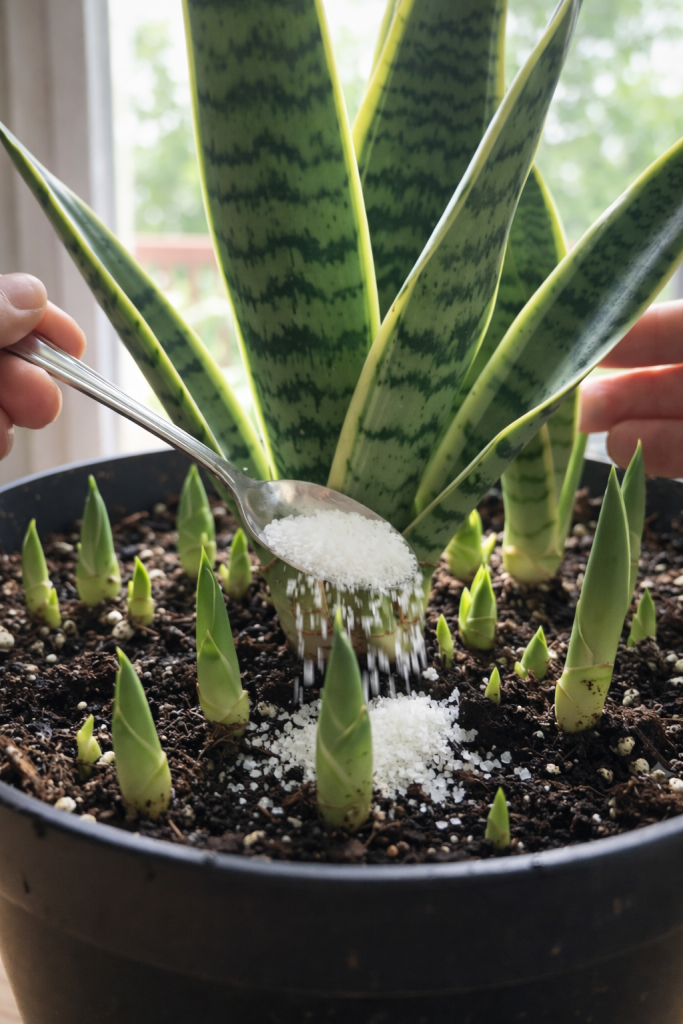 The White Powder Trick for Snake Plants: How to Trigger More Pups (Safe ...