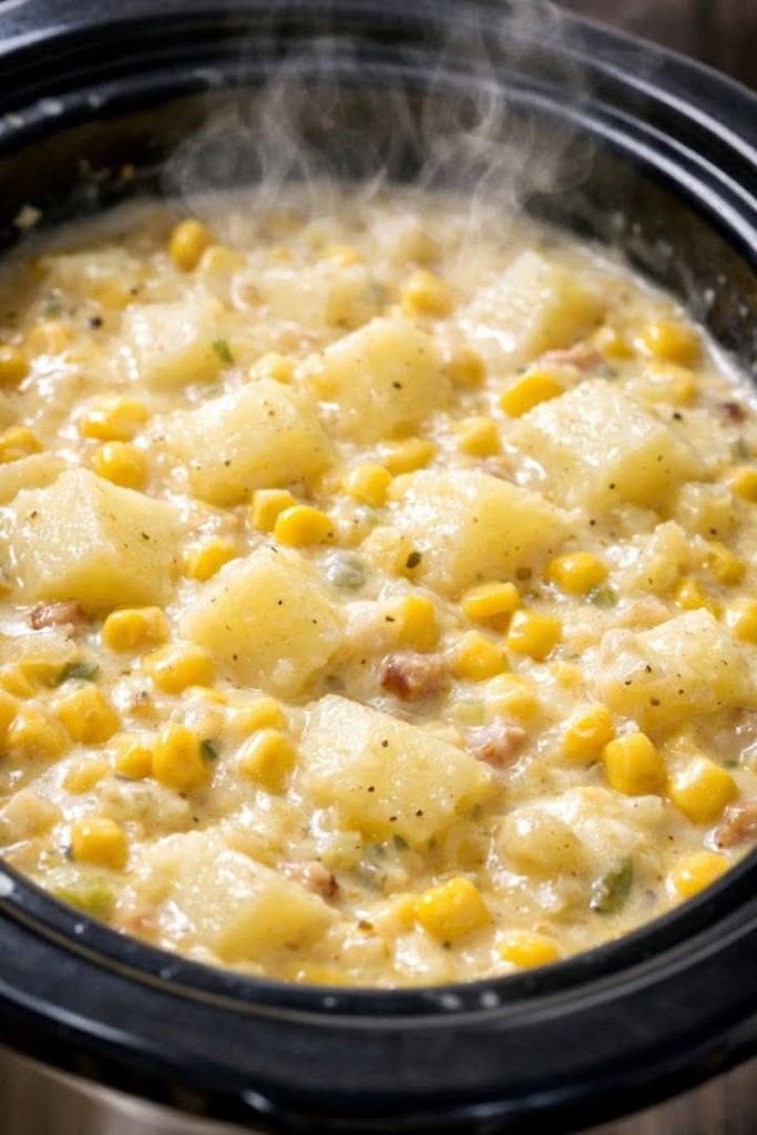 Slow Cooker Corn and Potato Chowder – All Recipes